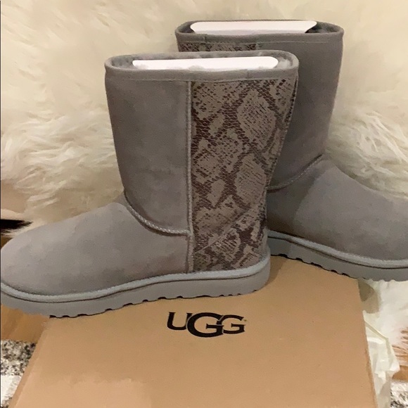UGG | Shoes | Ugg Classic Metallic Snake Skin Boot | Poshmark